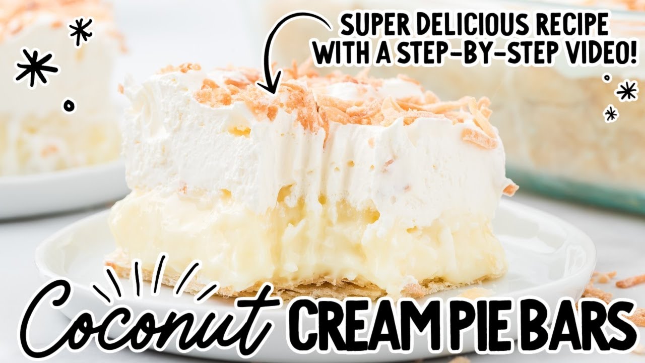 Coconut Cream Bars - YouTube