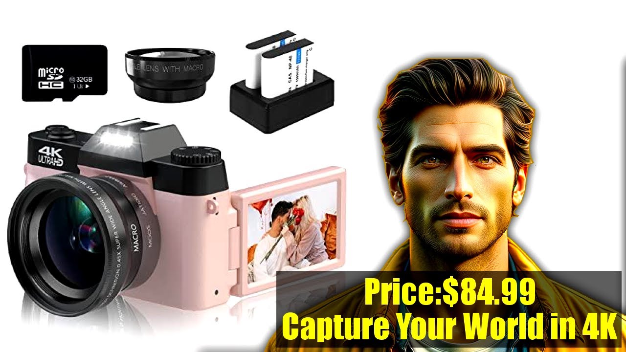 Buy VETEK Digital Cameras for Photography, 4K 48MP Vlogging Camera 16X ...