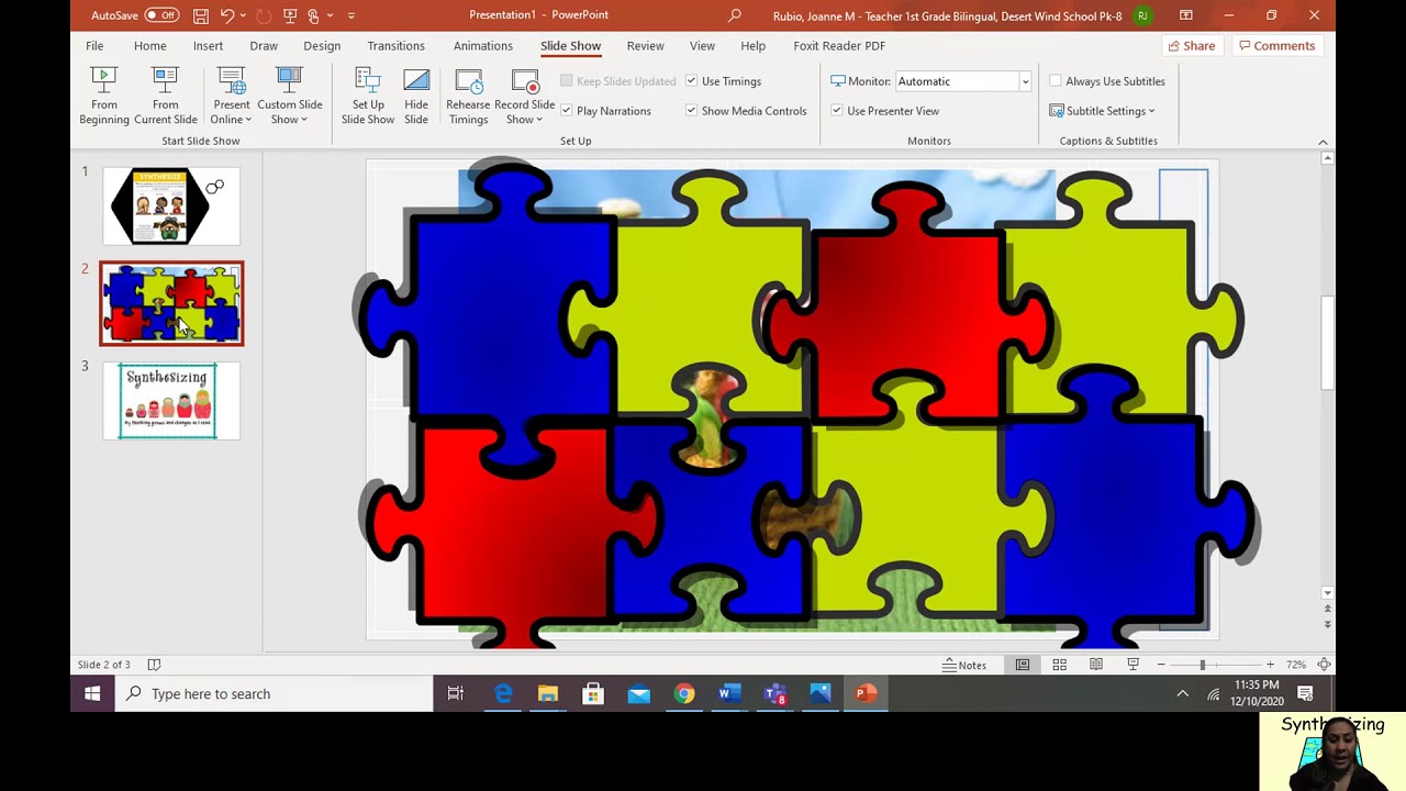 Ms. Rubio discussing synthesizing - YouTube