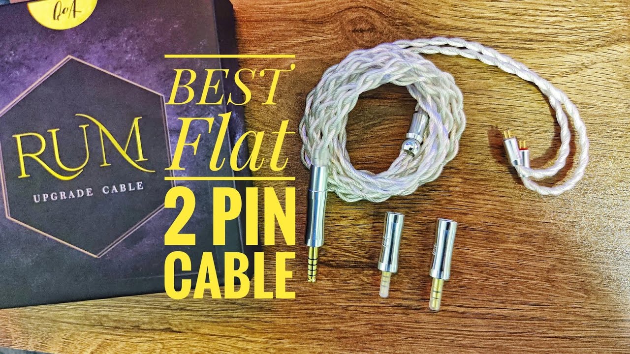 Best Flat 2 Pin Cable~!!! Qoa Rum Upgrade Cable Review - YouTube