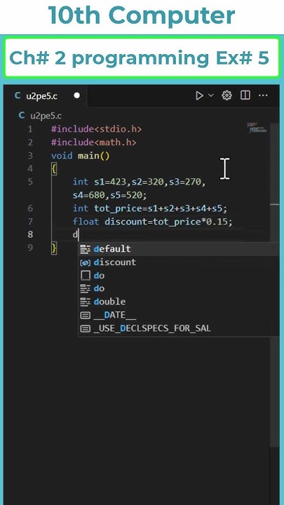 Programming Exercise 5 unit #2 #computernewbook - YouTube