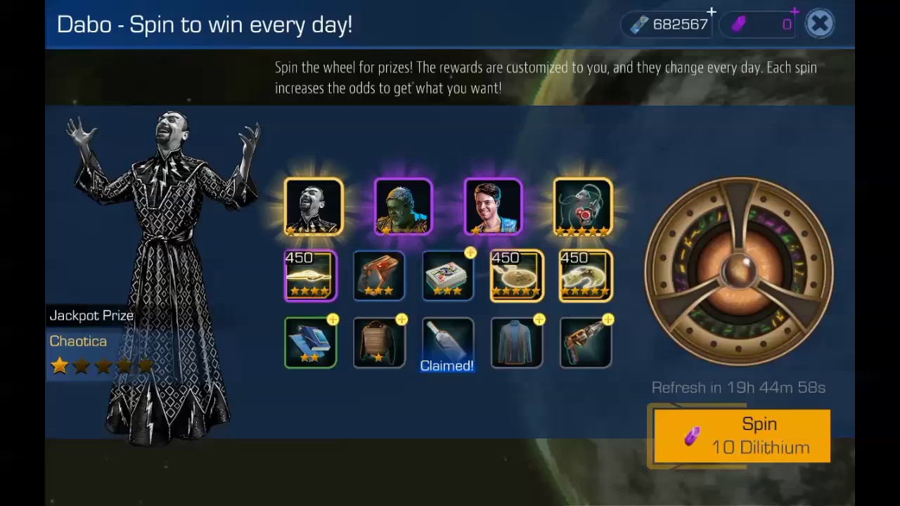 Star Trek Timelines -Tip #1 Always Spin The Dabo Wheel - YouTube