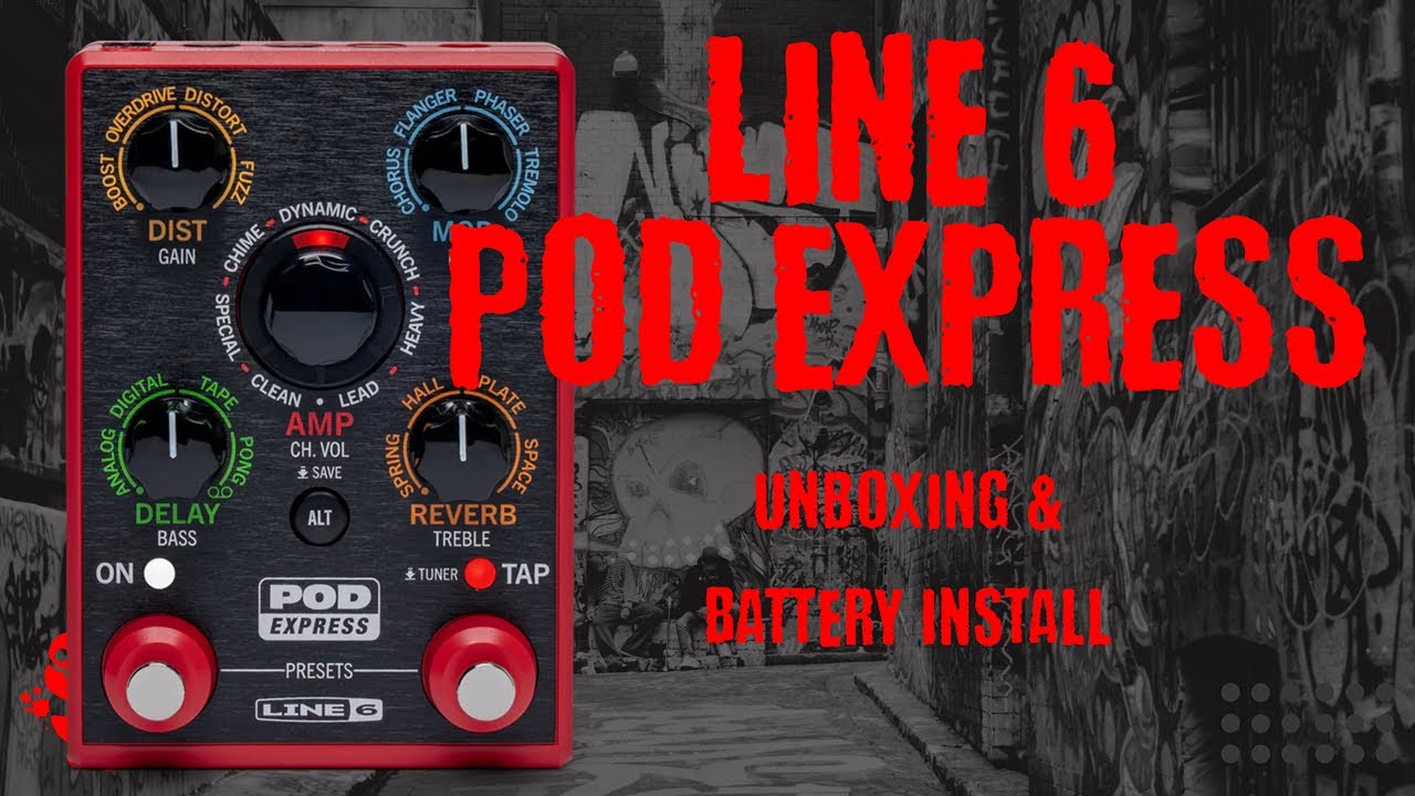Line 6 Pod Express Unboxing and Battery Install! #line6 #podexpress ...