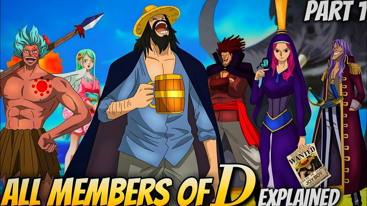 10 Members Of The D CLAN in One Piece Explained || Will Of D In One ...