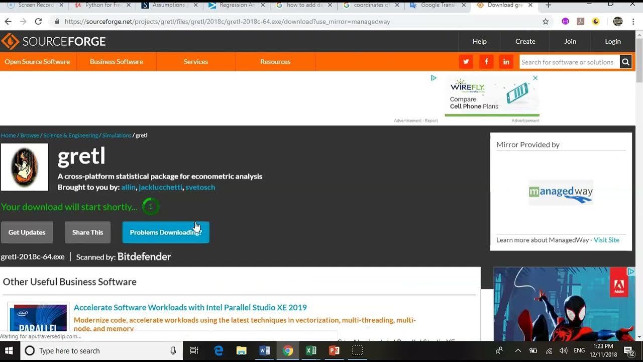 Install gretl Application - YouTube