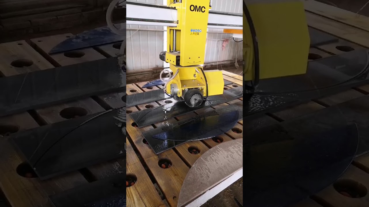 OSC-TITAN CNC 5 Axis Stone Cutting Machine Arc 0054 - YouTube