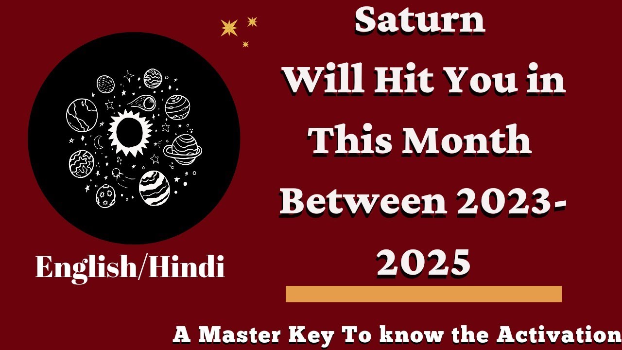 शनि का गोचर 2023-Exactly In This Month Your Saturn will Hit 🎯 You शनि ...