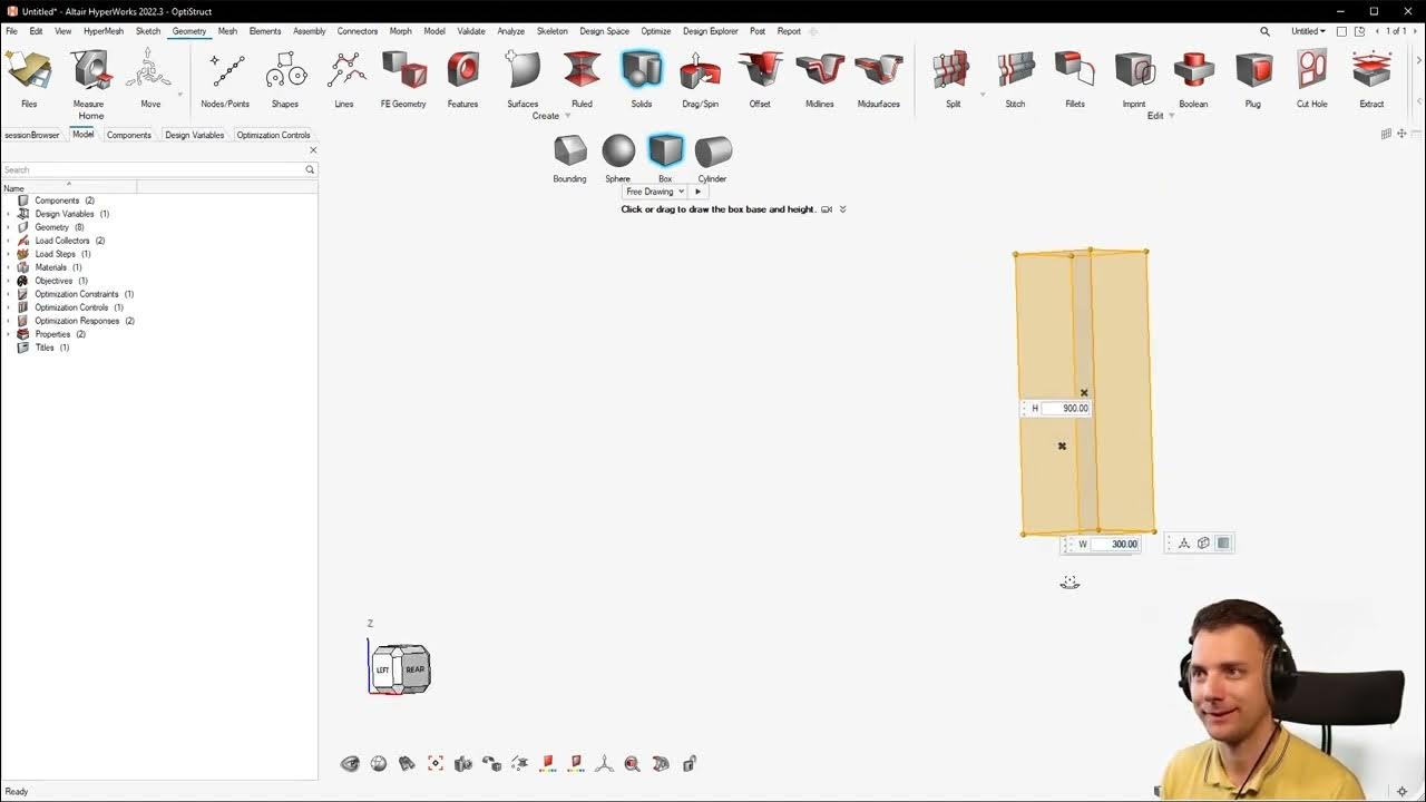 Altair Hyperworks #short - Box Creation Technique for quick studies ...