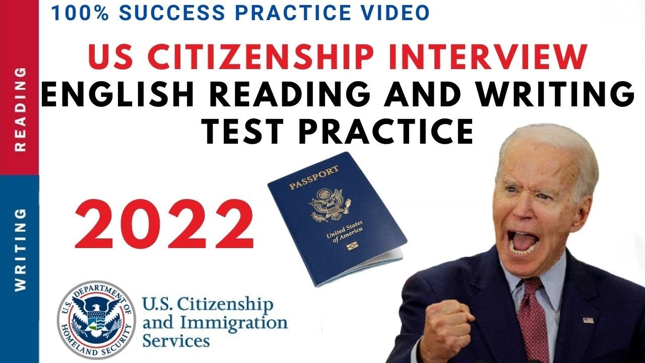 US citizenship interview English Reading and writing Test Practice ...