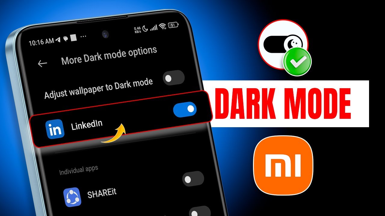 How to Turn On Force Dark Mode on any Apps on Xiaomi Phones | Enable ...