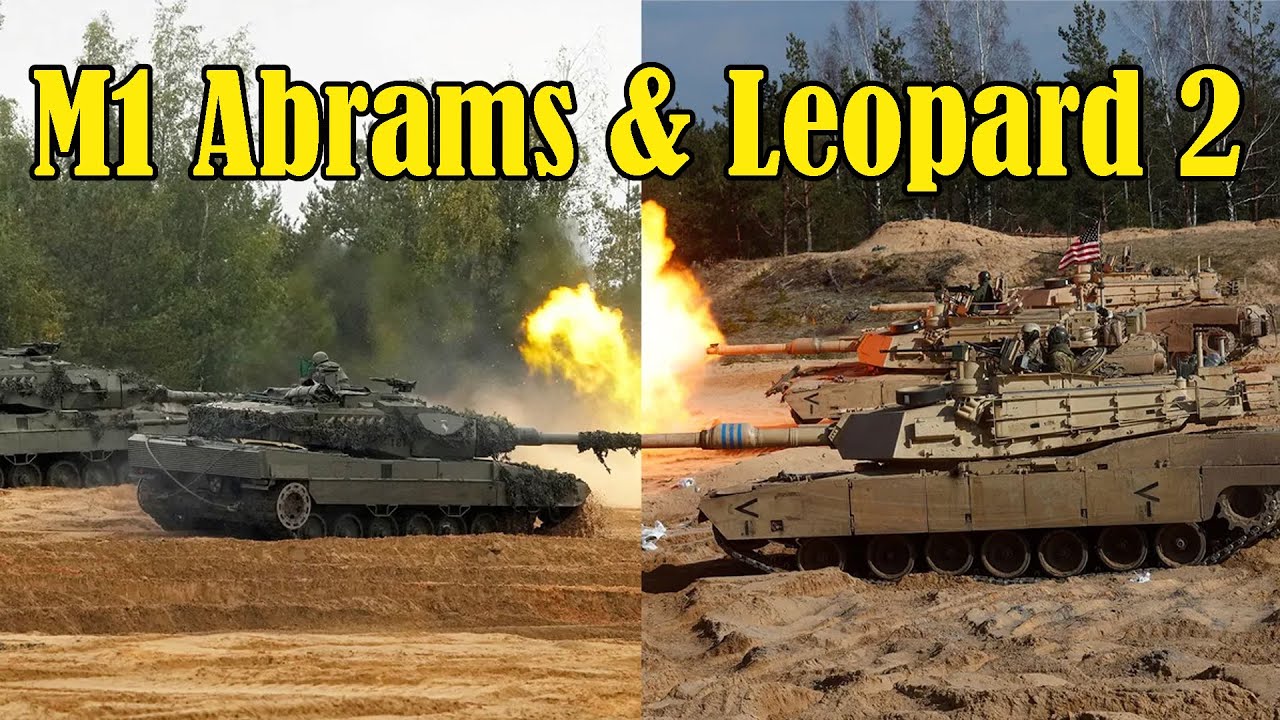 M1 Abrams & Leopard 2 آموزش های قدرتمند تانک های - YouTube