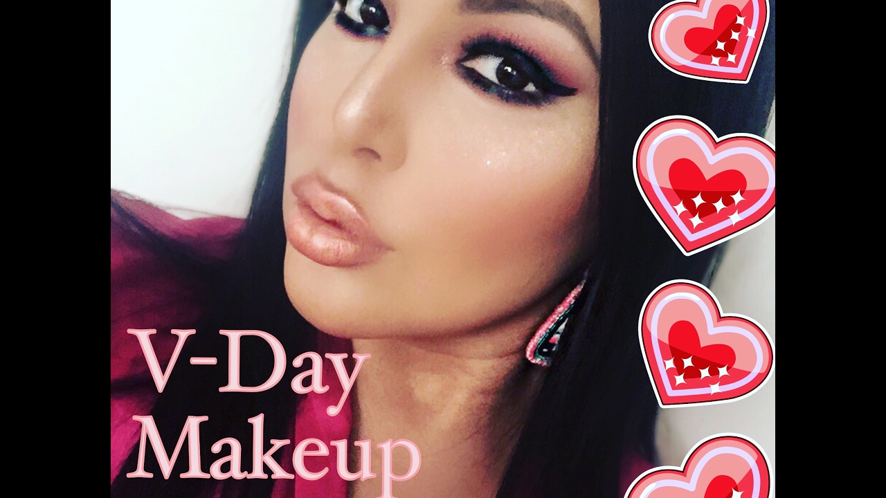 V-Day Makeup Tutorial!!! - YouTube