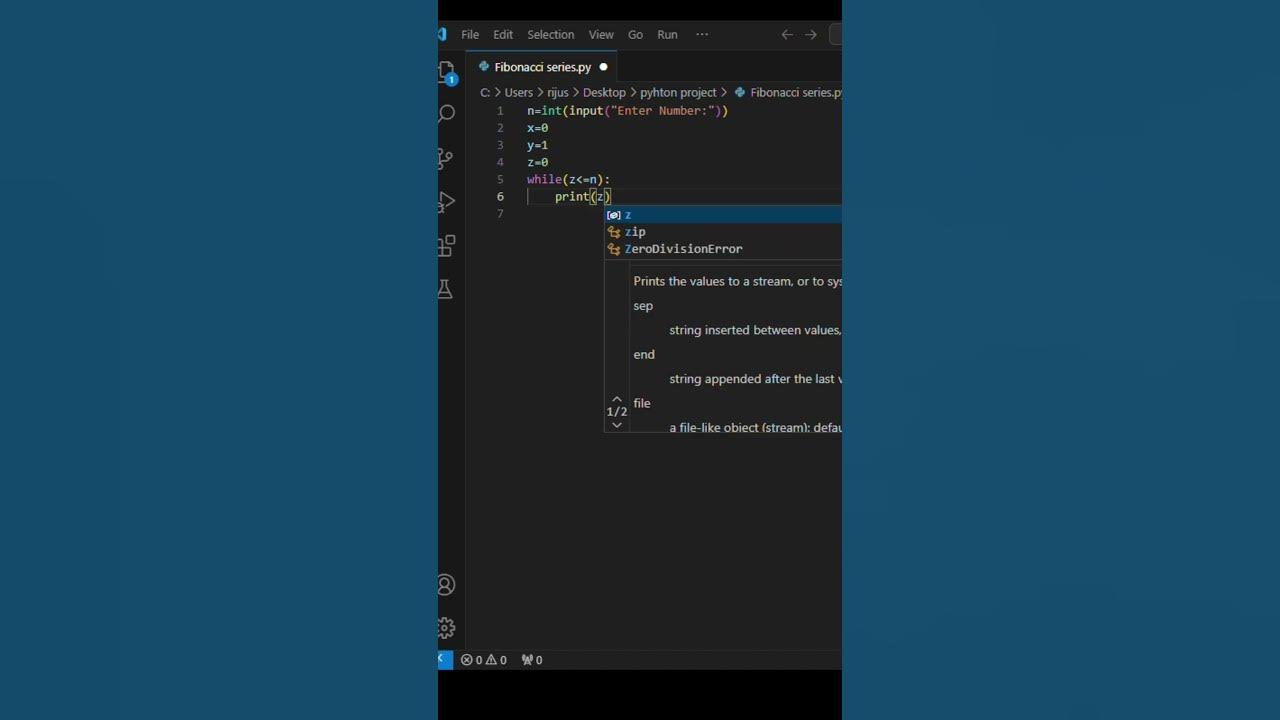 Fibonacci Series In Python Python Programminglanguage Coding Programming Javascript Css