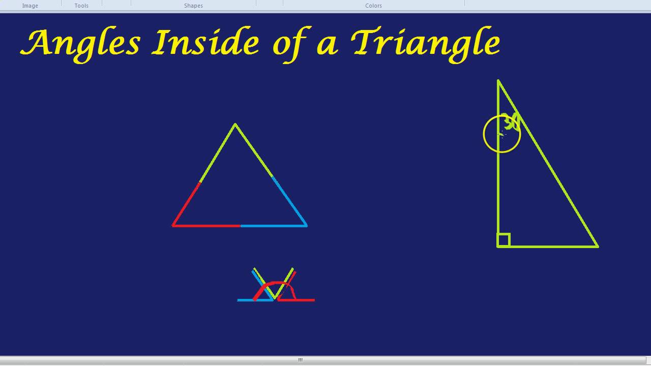 Angles Inside a Triangle - YouTube
