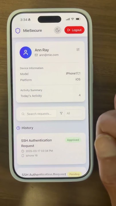 Push notifications flow | MIEAuth app #authenticator #coding - YouTube