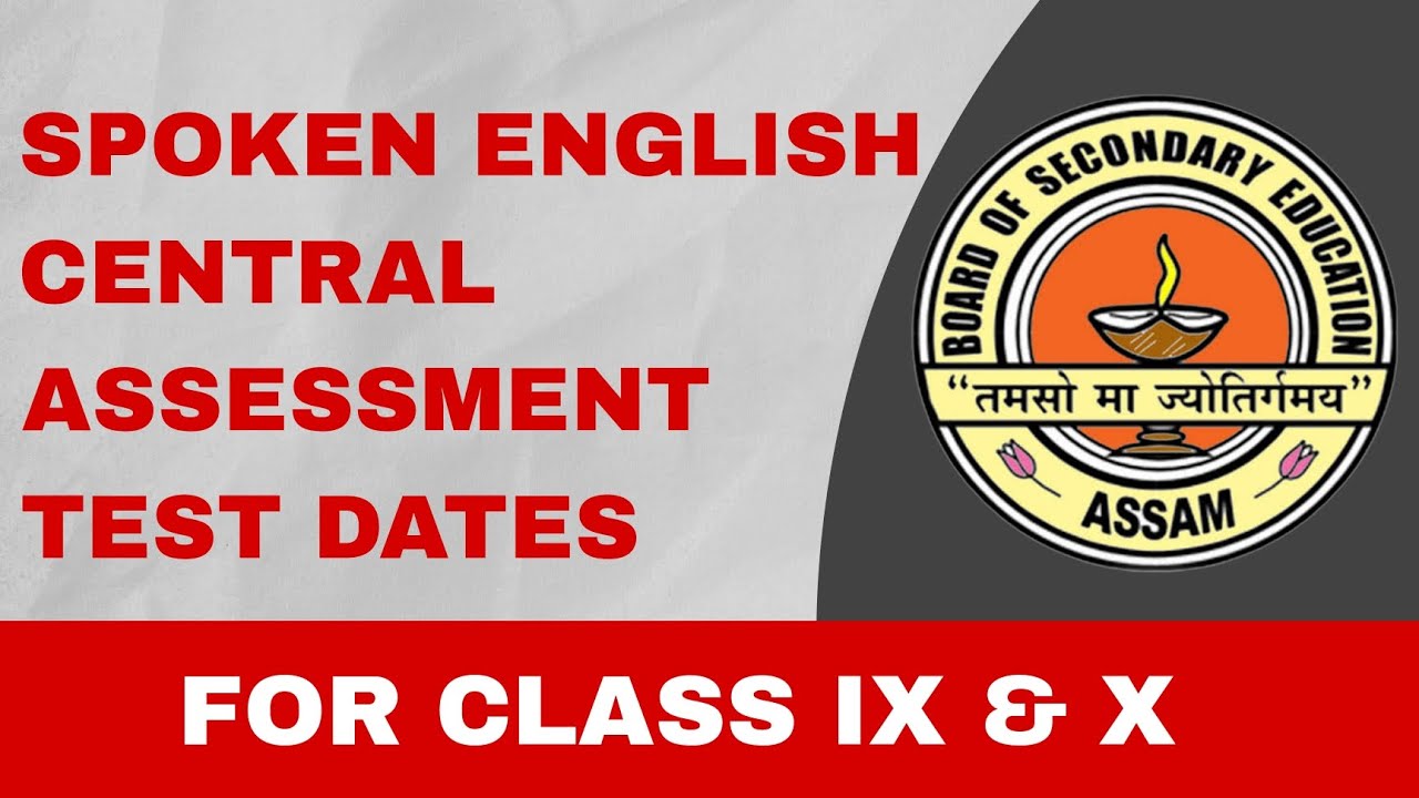 Spoken English Central Assessment Test Dates for Annual Exam 2024 - YouTube
