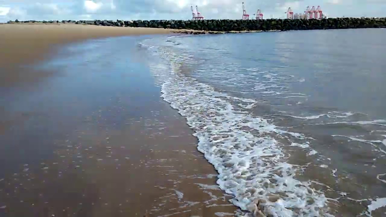 New Brighton Beach Barefoot Earthing Grounding October 2020 - YouTube