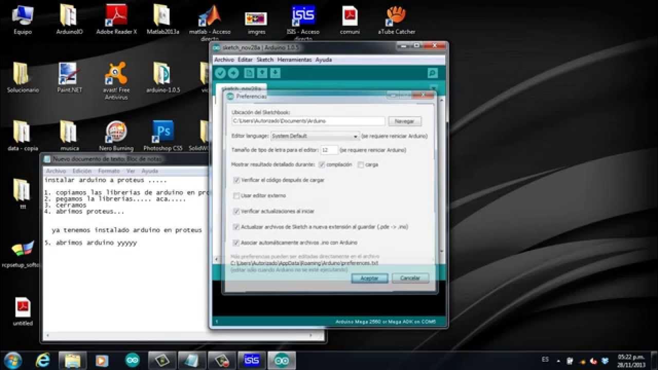 Como Simular Arduino Con Proteus - YouTube