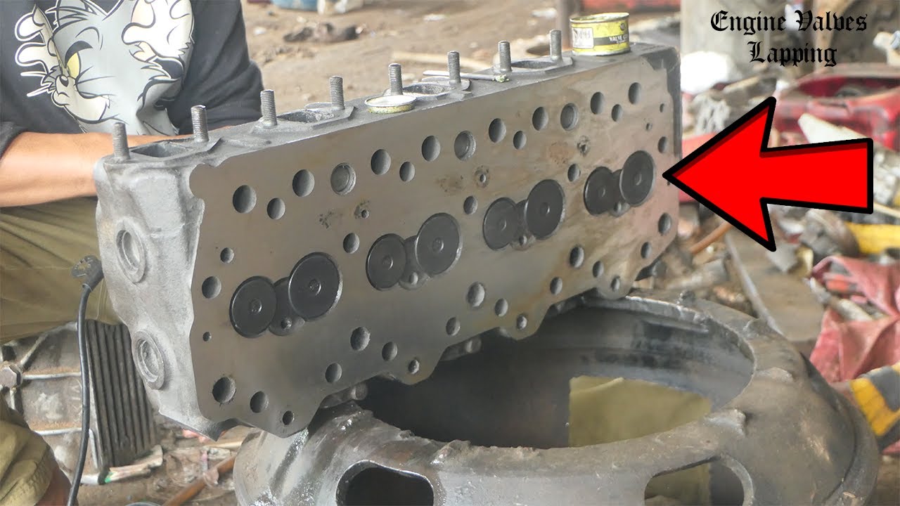 HYUNDAI 4Cylinder Engines Valves Lapping Look Very Interesting to Watch ...