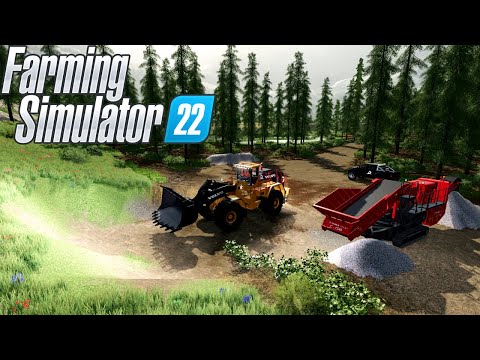 FS22|Let`s Play Farming Simulator 22|Open a new gravel pit in the yukon ...