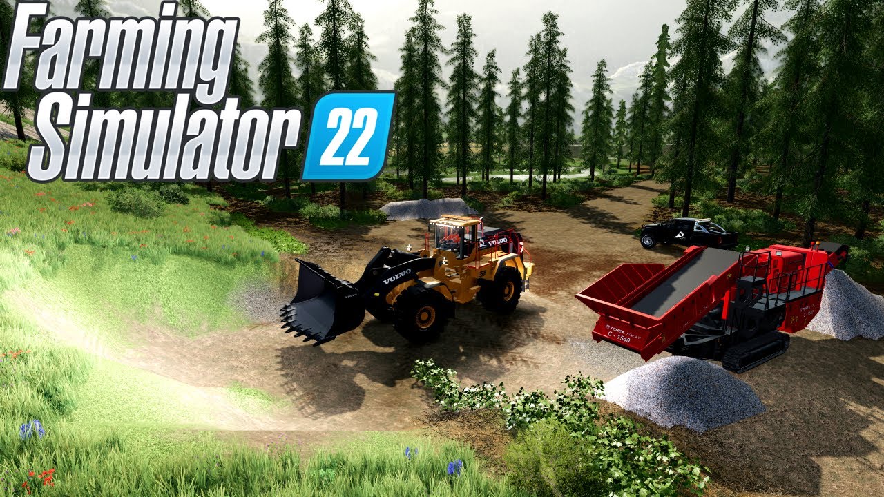 FS22|Let`s Play Farming Simulator 22|Open a new gravel pit in the yukon ...