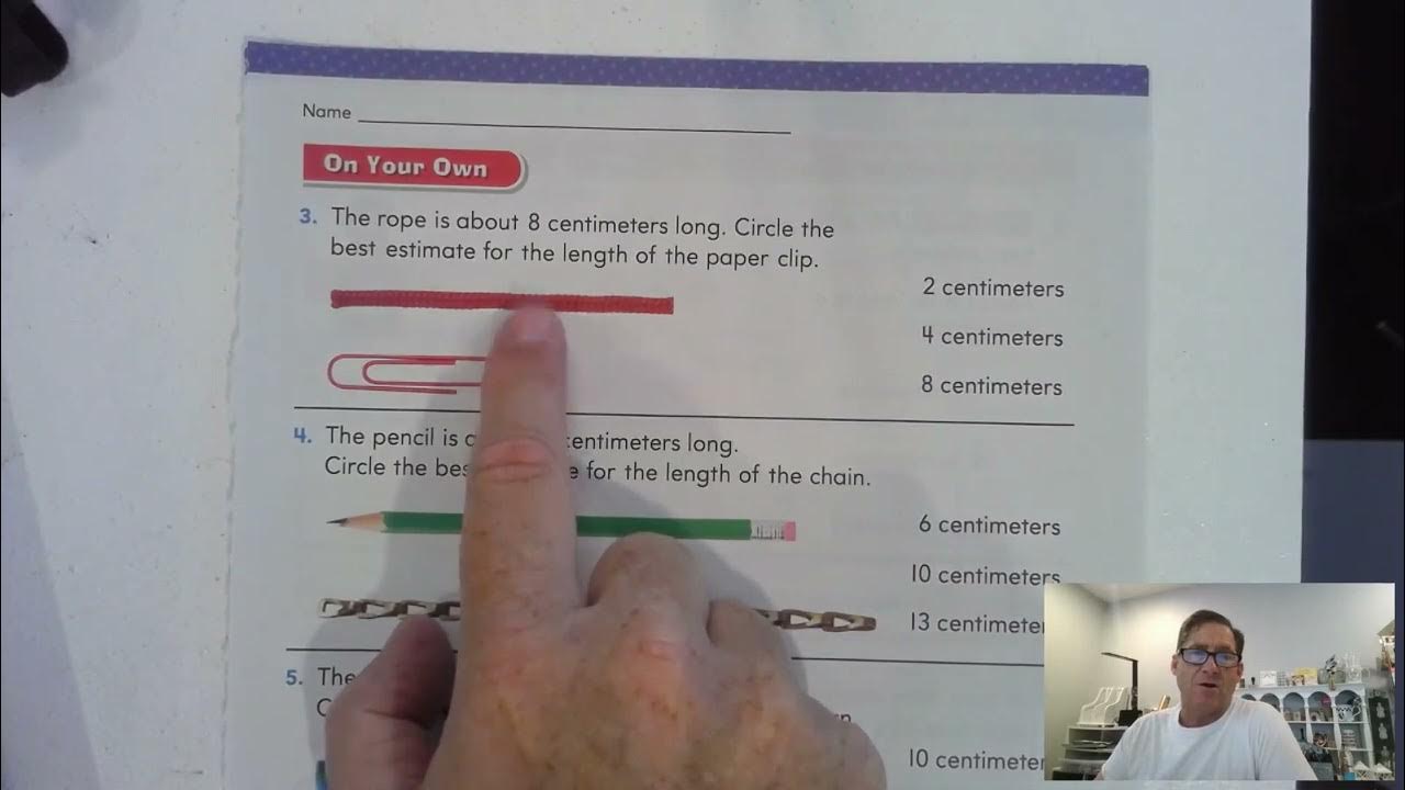 2nd Grade GO Math Chapter 9 Lesson 2 Estimate Lengths in Centimeters ...