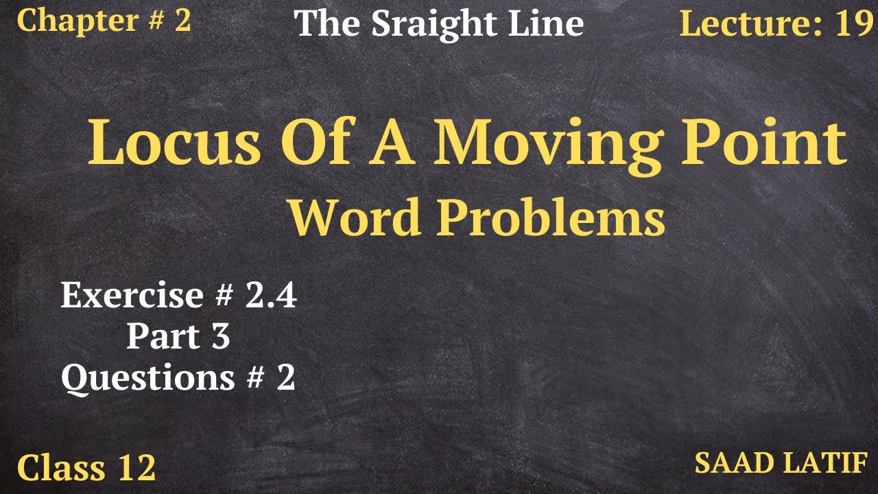 Class 12 Maths | Lecture 19 | Chapter 2 | How to find the equation of ...