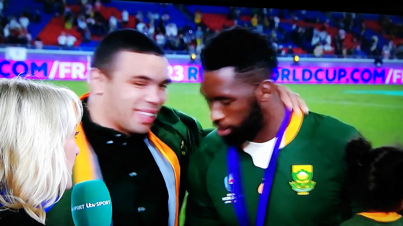 Springbok Rugby Captain Siya Kolisi after the South African 32-12 ...