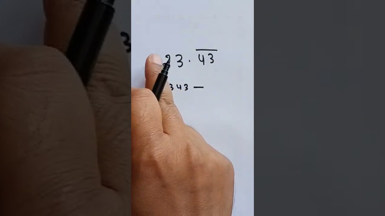 How To Convert Recurring Decimal Into Rational Number YouTube How To Convert Recurring Decimal Into Rational Number YouTube