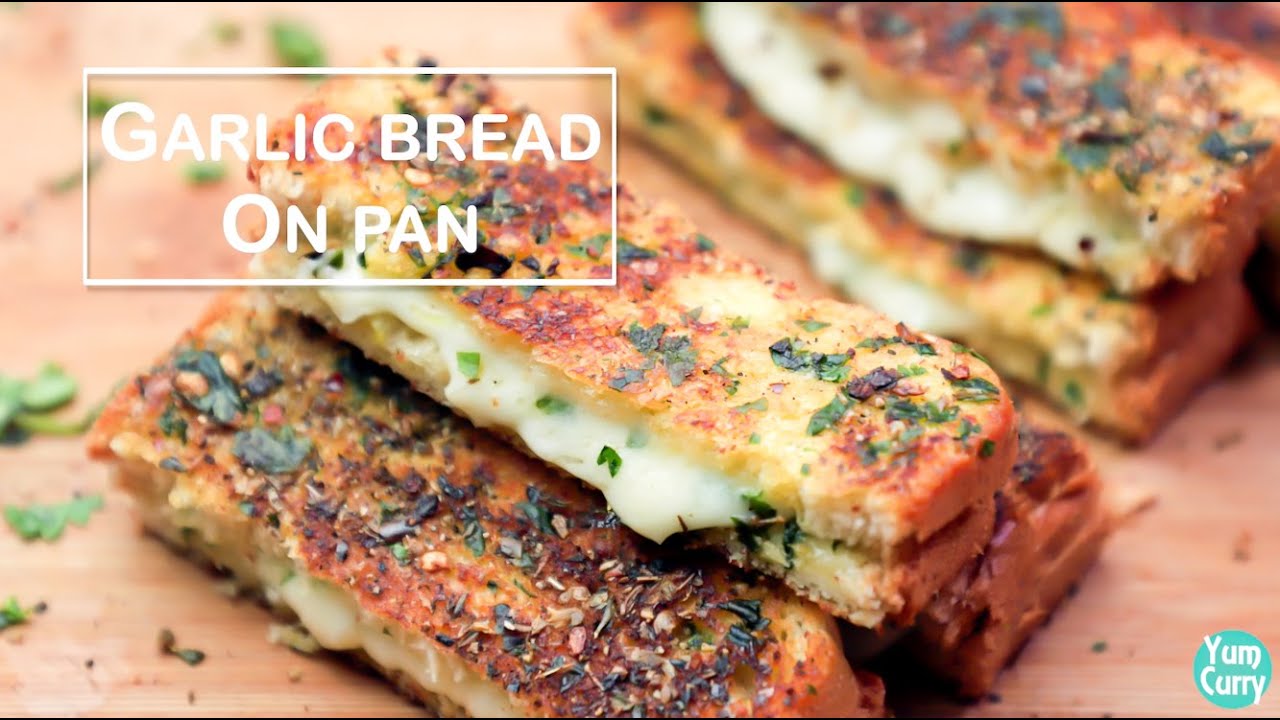 Garlic Bread On Pan - Instant Garlic Bread - YouTube