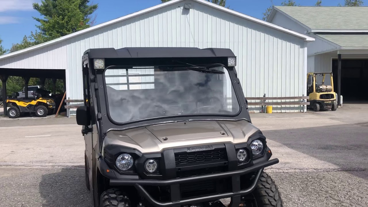 Kawasaki Mule Pro FX ranch with all kinds of accessories - YouTube