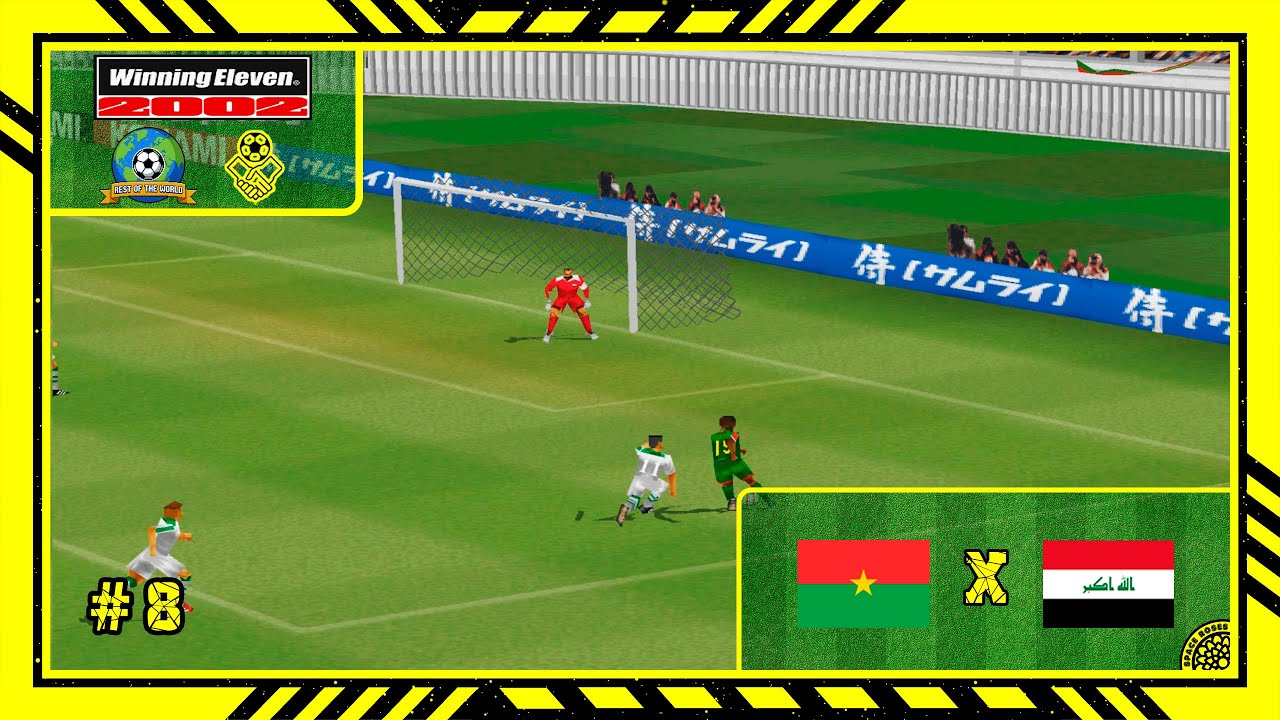 Winning Eleven 2002: Rest of the World (PS1) Amistosos #8 Burquina ...