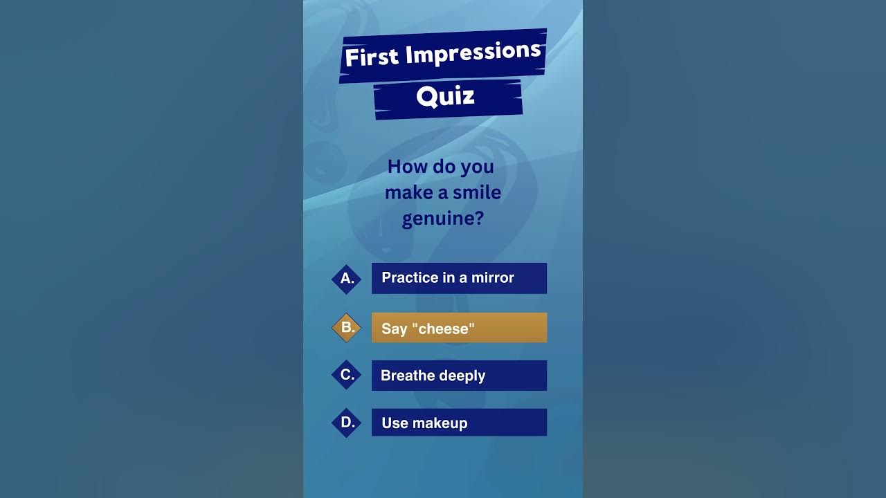 Basic Knowledge Quiz #22 - First Impression Edition - YouTube