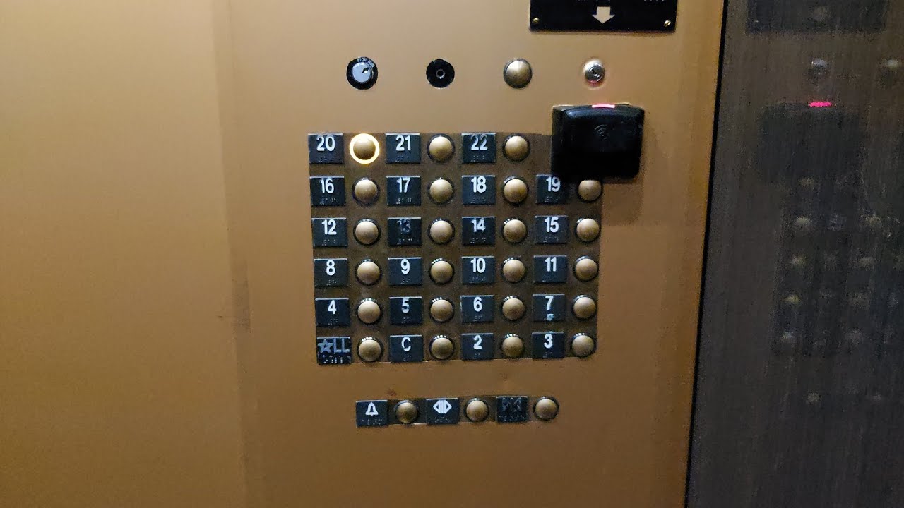 Otis Traction Elevators at Luxor Gold Tower, Las Vegas, NV - YouTube