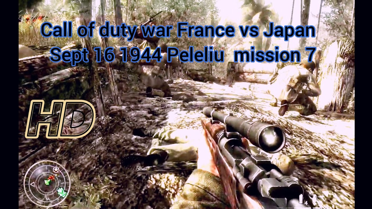 Call of duty AT world war Peleliu France vs Japan Sept 16 1944 mission ...
