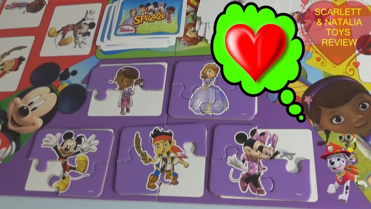 SPUZZLE - BOARD GAME - Disney Junior - Puzzle Fun - YouTube