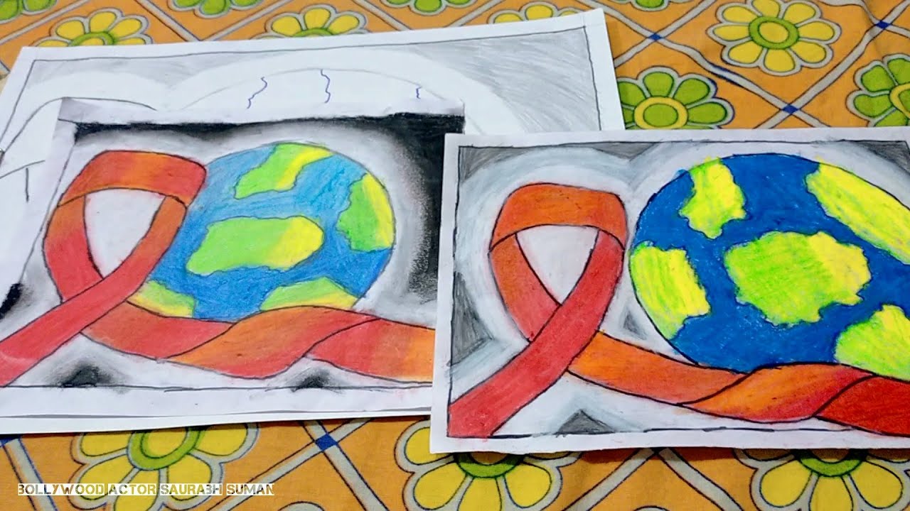 World Cancer Day Ki Drawing ki Taiyari Ho gayee 😊 - YouTube
