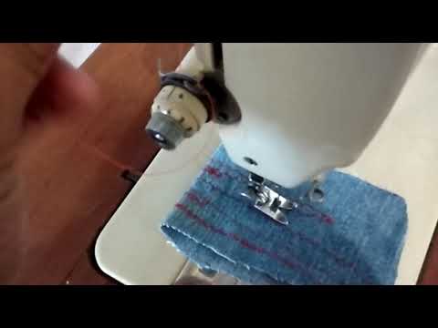 Colocando a linha na singer 666 - YouTube