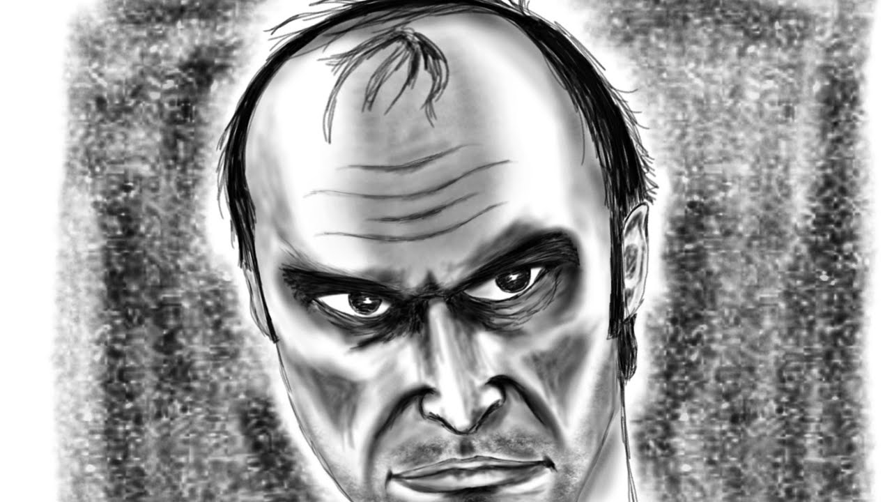 Drawing Trevor Philips - GTA Character - YouTube