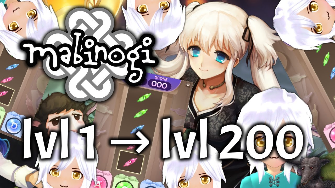 【Mabinogi】Level 1 To 200 From Only Color Picker - YouTube
