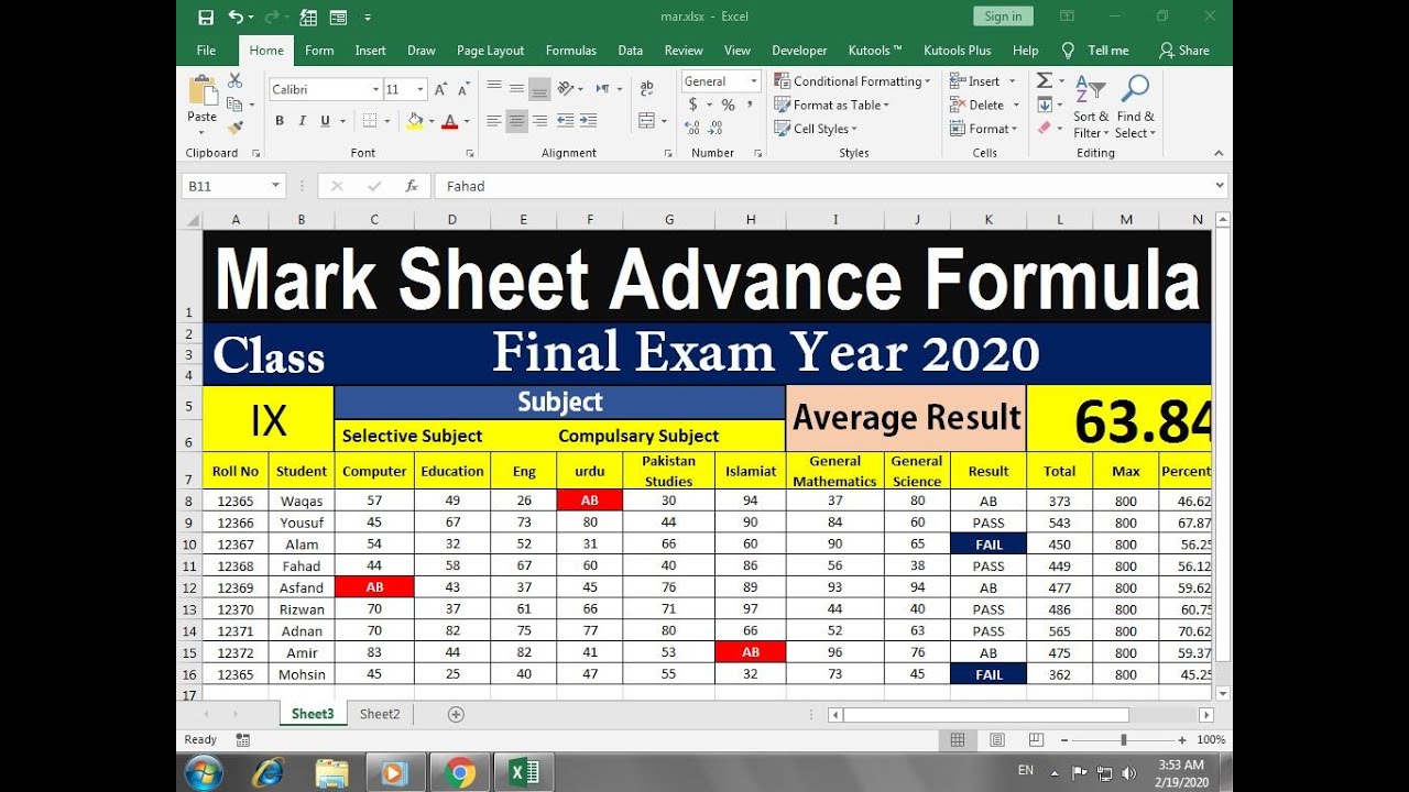 HOW TO MAKE MARK SHEET WITH ADVANCE FORMULA IN EXCEL HINDI YouTube how-to-make-mark-sheet-with-advance-formula-in-excel-hindi-youtube