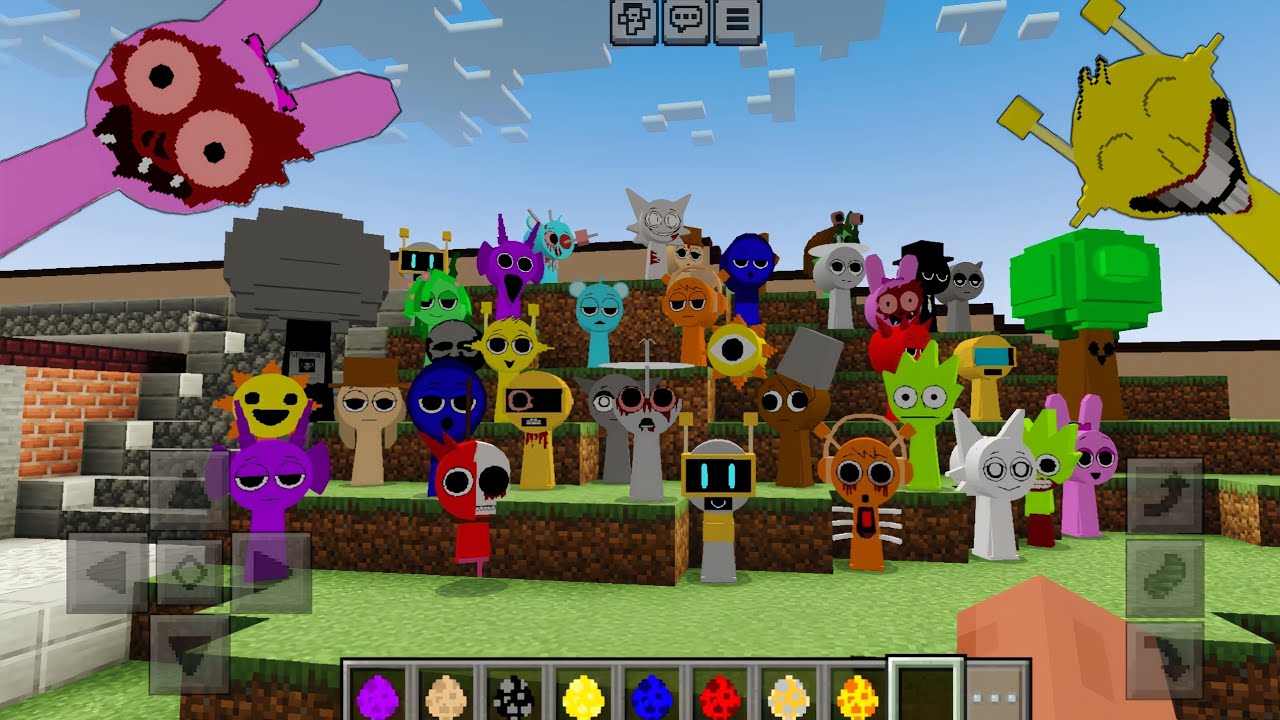 All Version Sprunki ADDON In Minecraft PE - YouTube