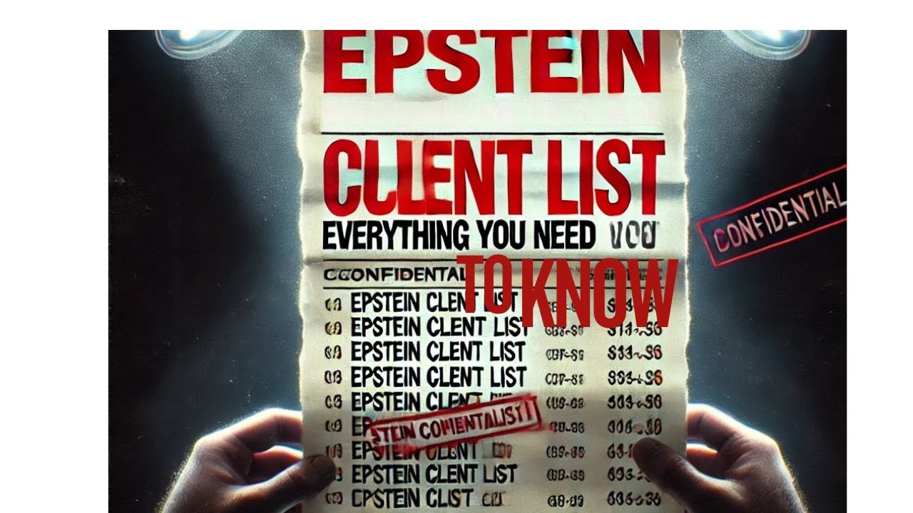 Epstein Client List - All the Key Facts , At Least So Far - YouTube