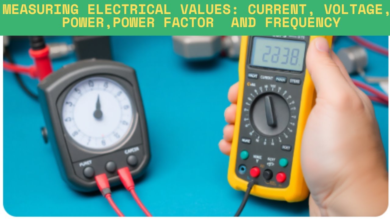 Measuring Electrical Values: Current, Voltage, Power, P.factor and ...