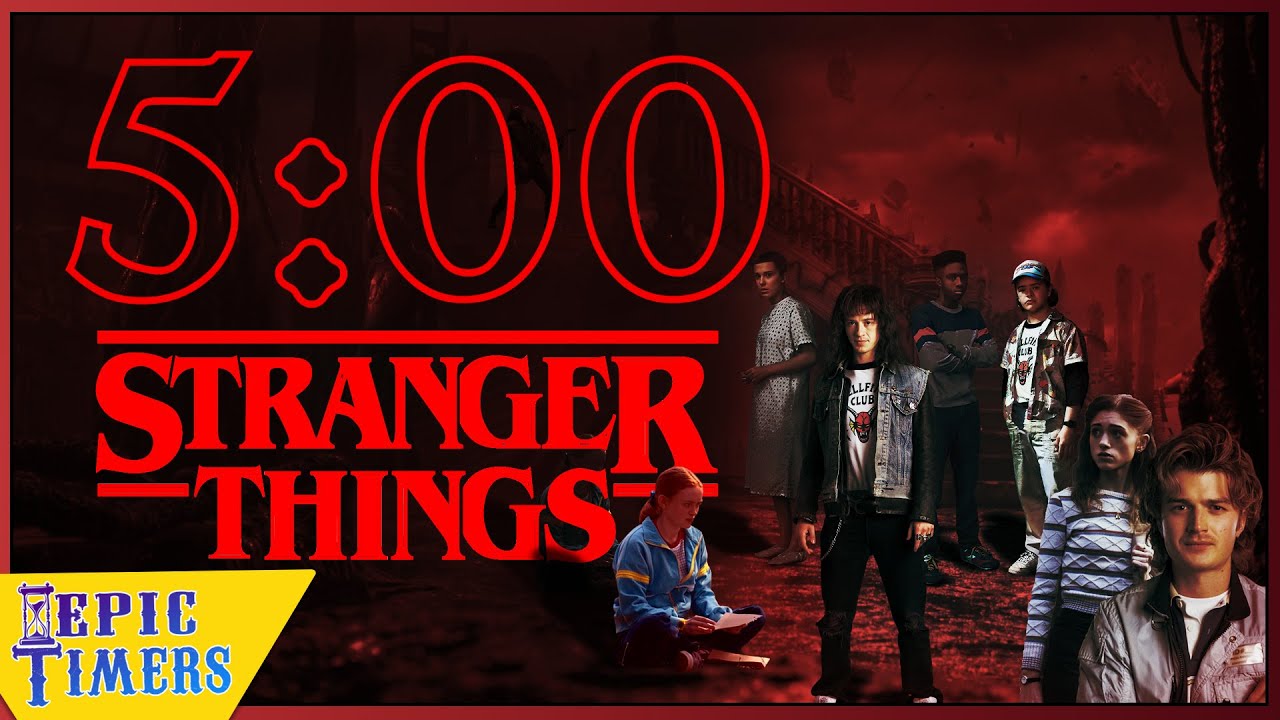 5 Minute Stranger things Timer with Music and Alarm. - YouTube