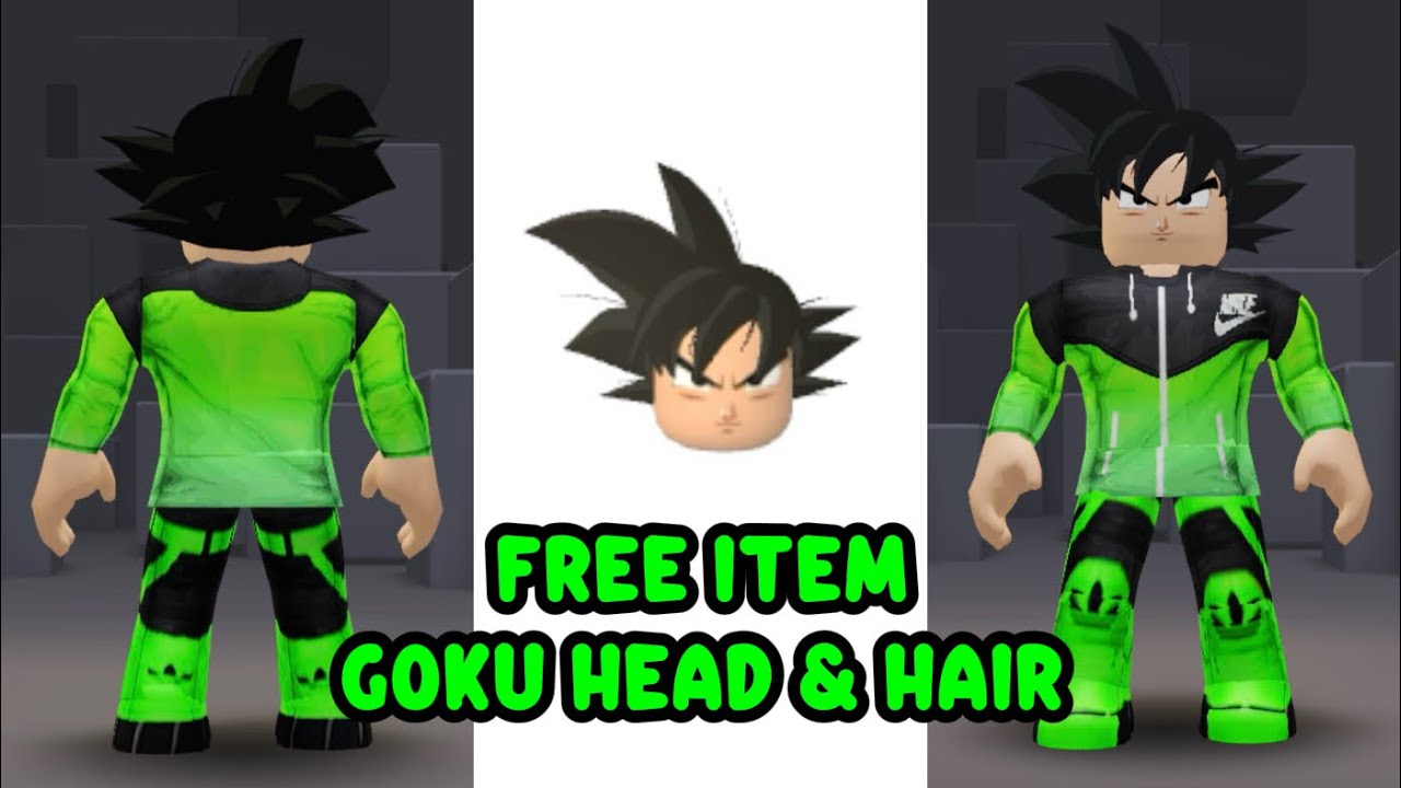 Cara Mendapatkan ITEM GRATIS ANIME GOKU HEAD & HAIR di ROBLOX 😍😍 - YouTube