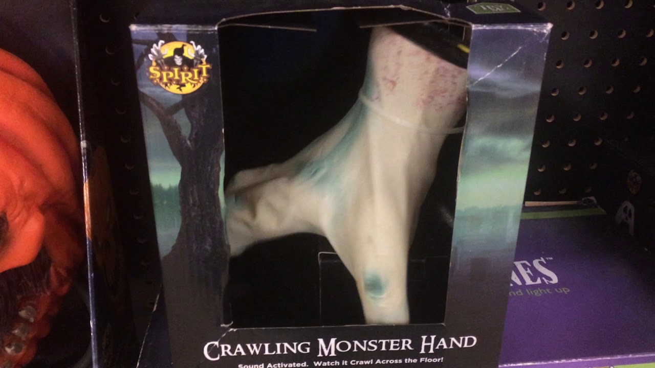 Halloween Animated Crawling Monster Hand - YouTube