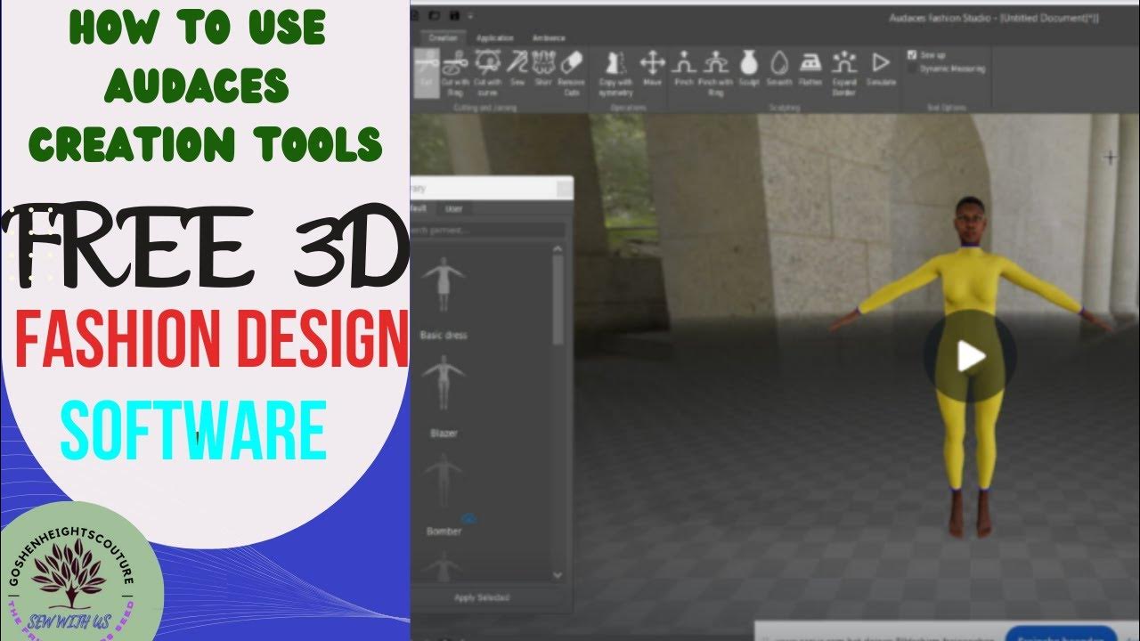 HOW TO USE AUDACES CREATION TOOLS IN AUDACES FASHION STUDIO - YouTube