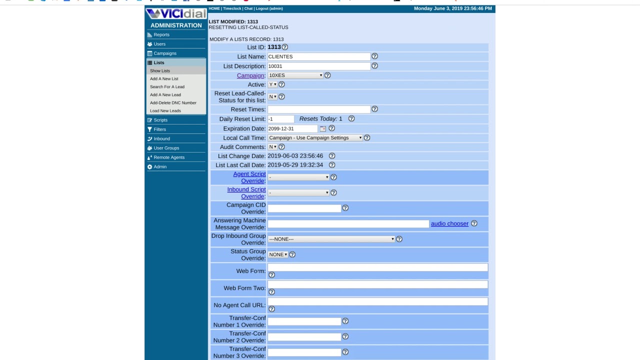 como fitra list en vicidial - YouTube