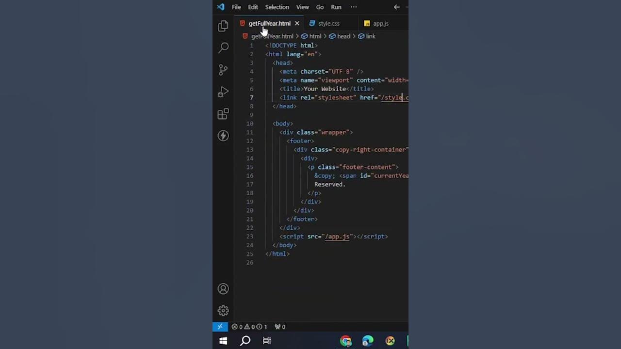 getFullYear Method in JavaScript | Dev Rahaman - YouTube